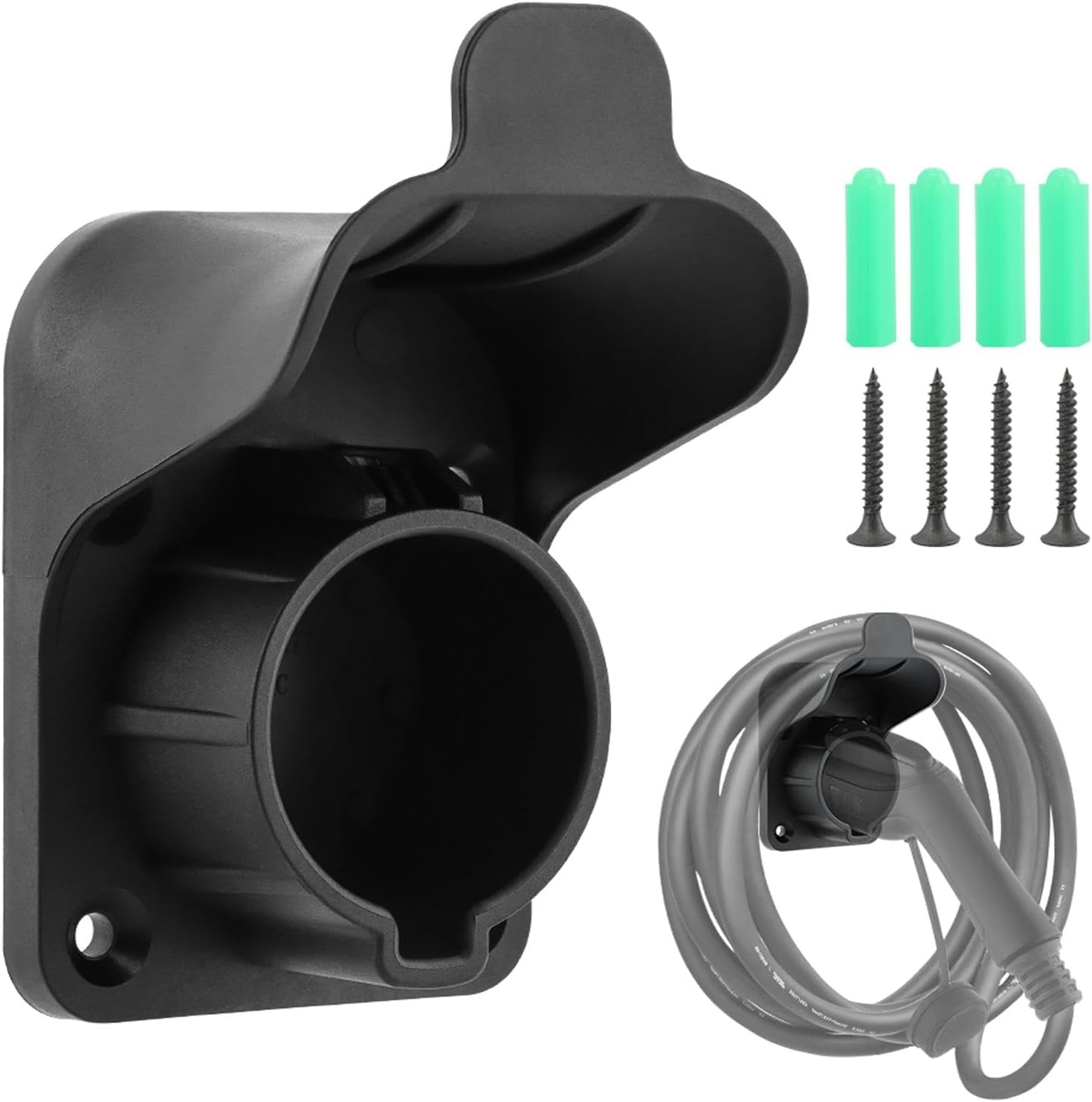 Amazon.com: Heavy Duty EV Charger Holder Wall Mount for J1772 Space ...