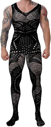 Amazon.com: EHSUYAB Mens Lingerie, Sexy Gift For Him Body Stockings ...