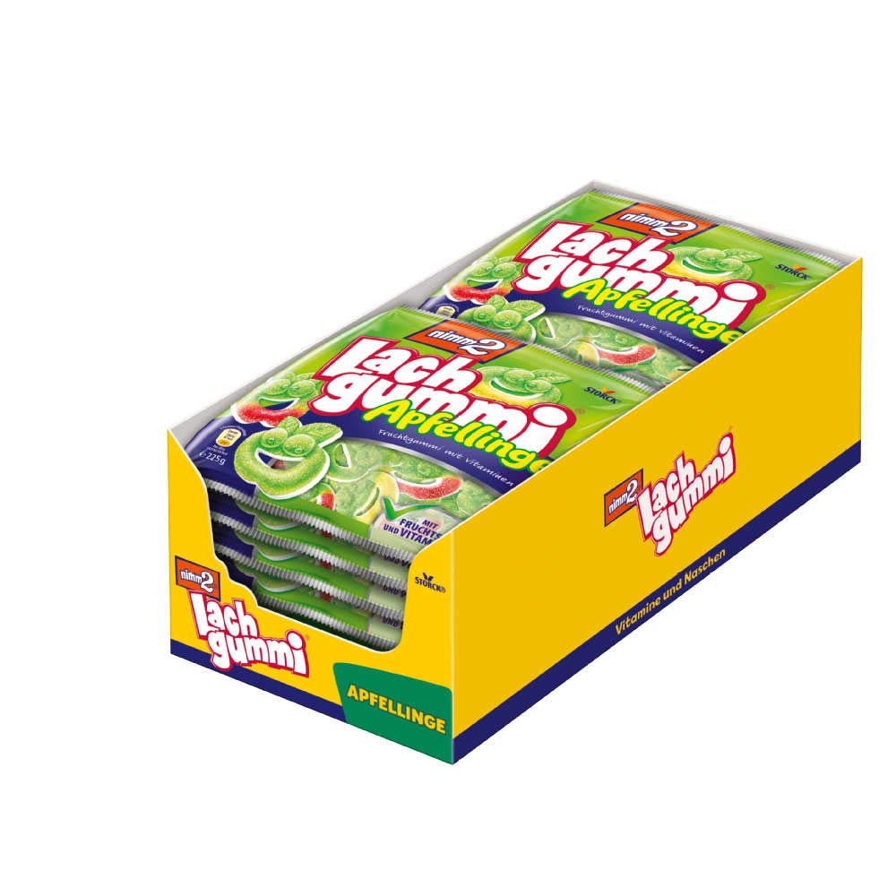 nimm2 Lachgummi Apfellinge (14 x 225g) / Fruchtgummi mit Fruchtsaft & Vitaminen : Amazon.de ...