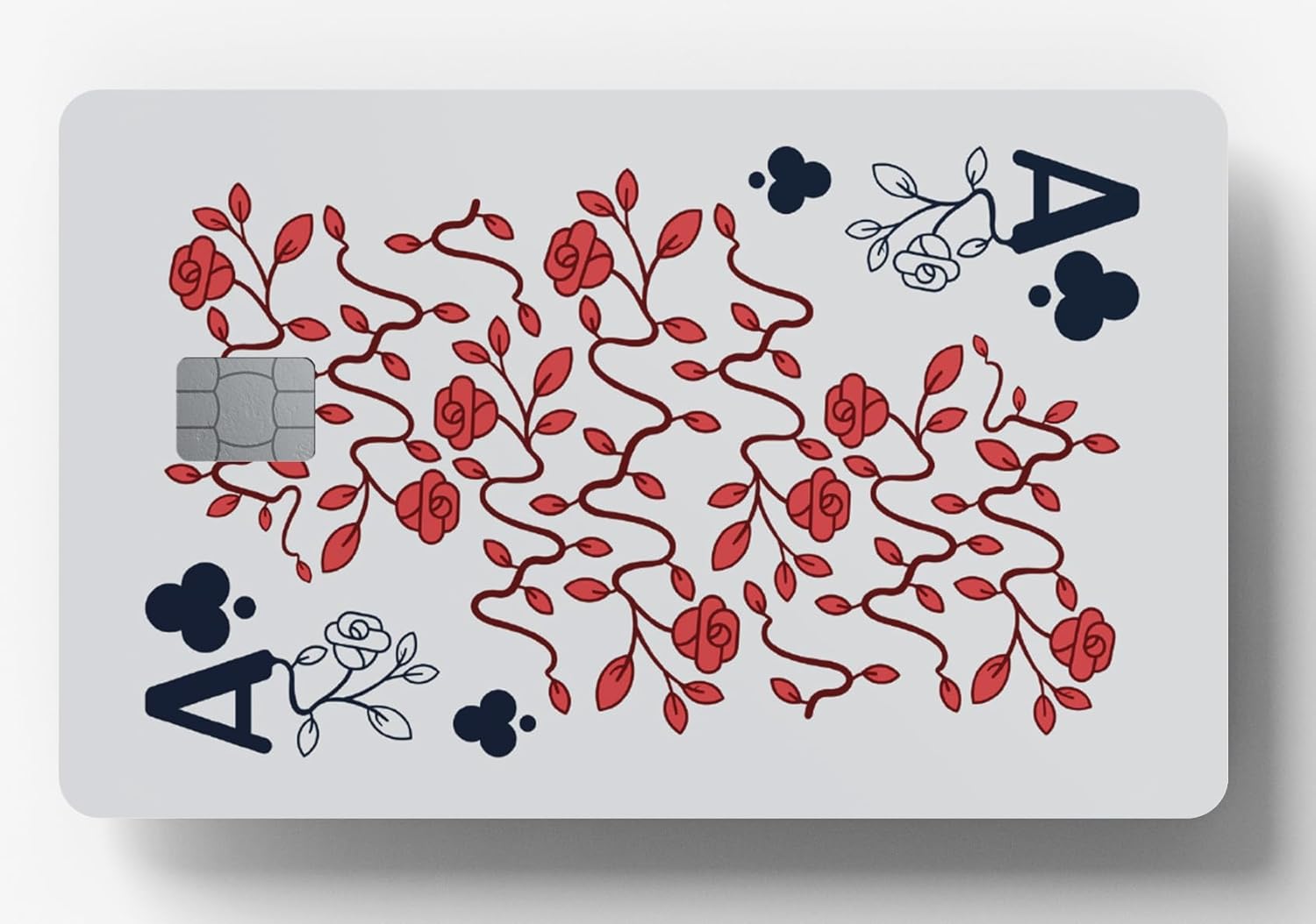 Amazon.com: WORKIRAN Playing Ace Flowers Card Sticker | Transportation ...