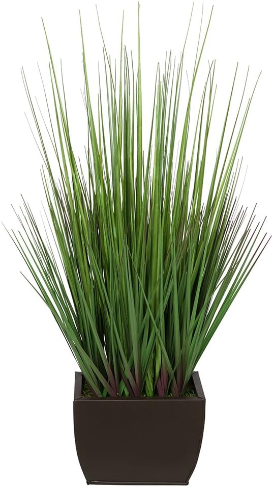 Amazon.com: Artificial 27" Grass in Small Rectangle Zinc (Matte Brown ...