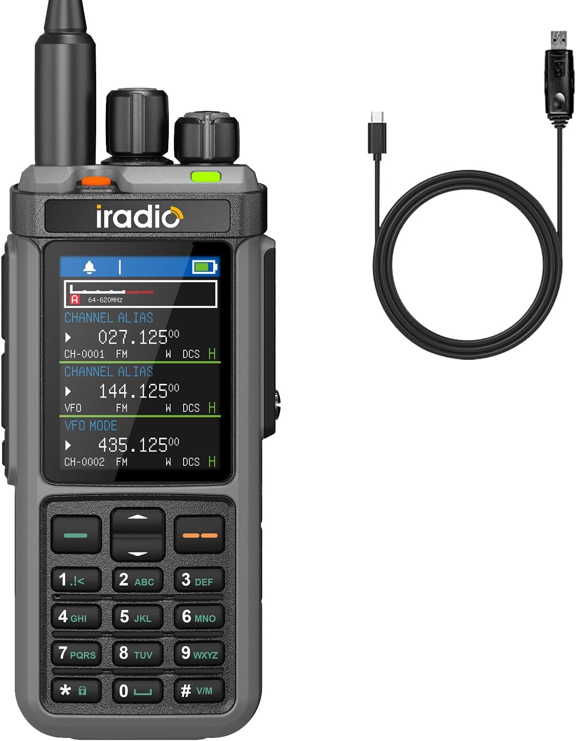 Amazon.com: Iradio UV-98 Plus 10W Multi-Band Long Range Walkie Talkie,18–1000 MHz HF/VHF/UHF Ham ...