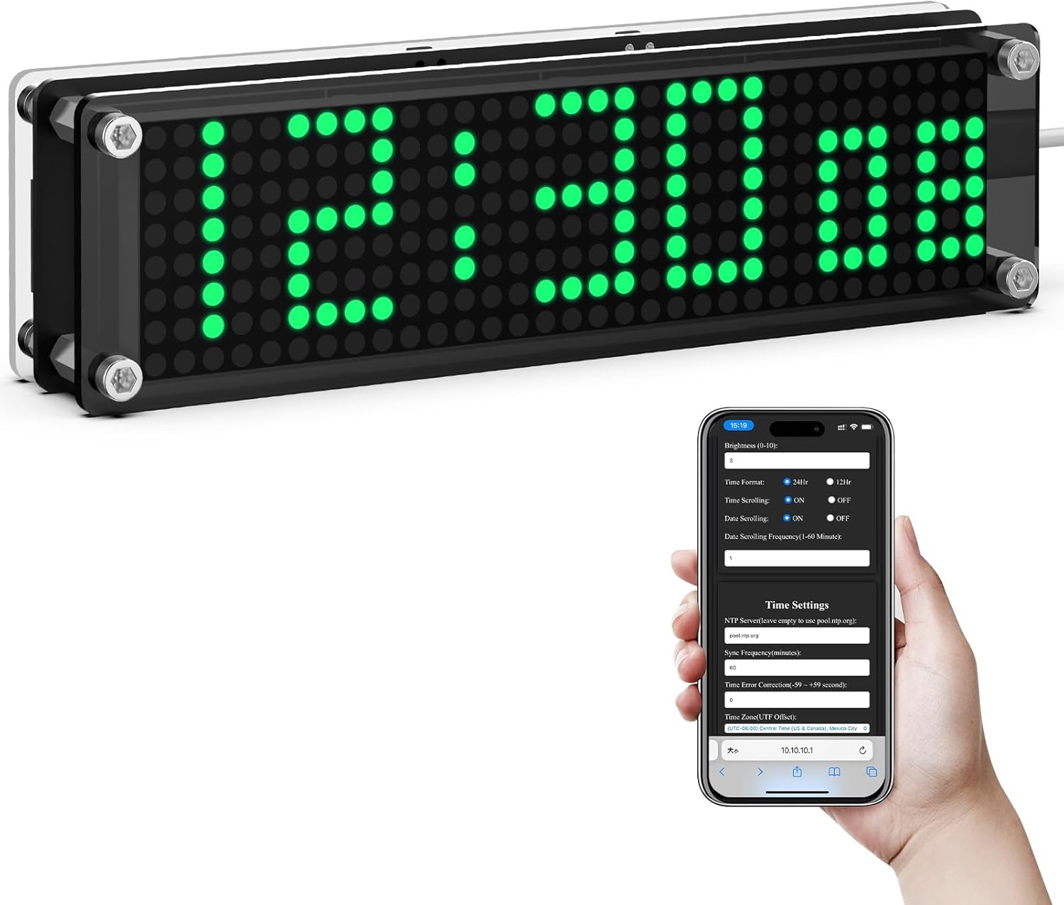 WiFi Digital Clock | LED Matrix Clock with Nepal | Ubuy