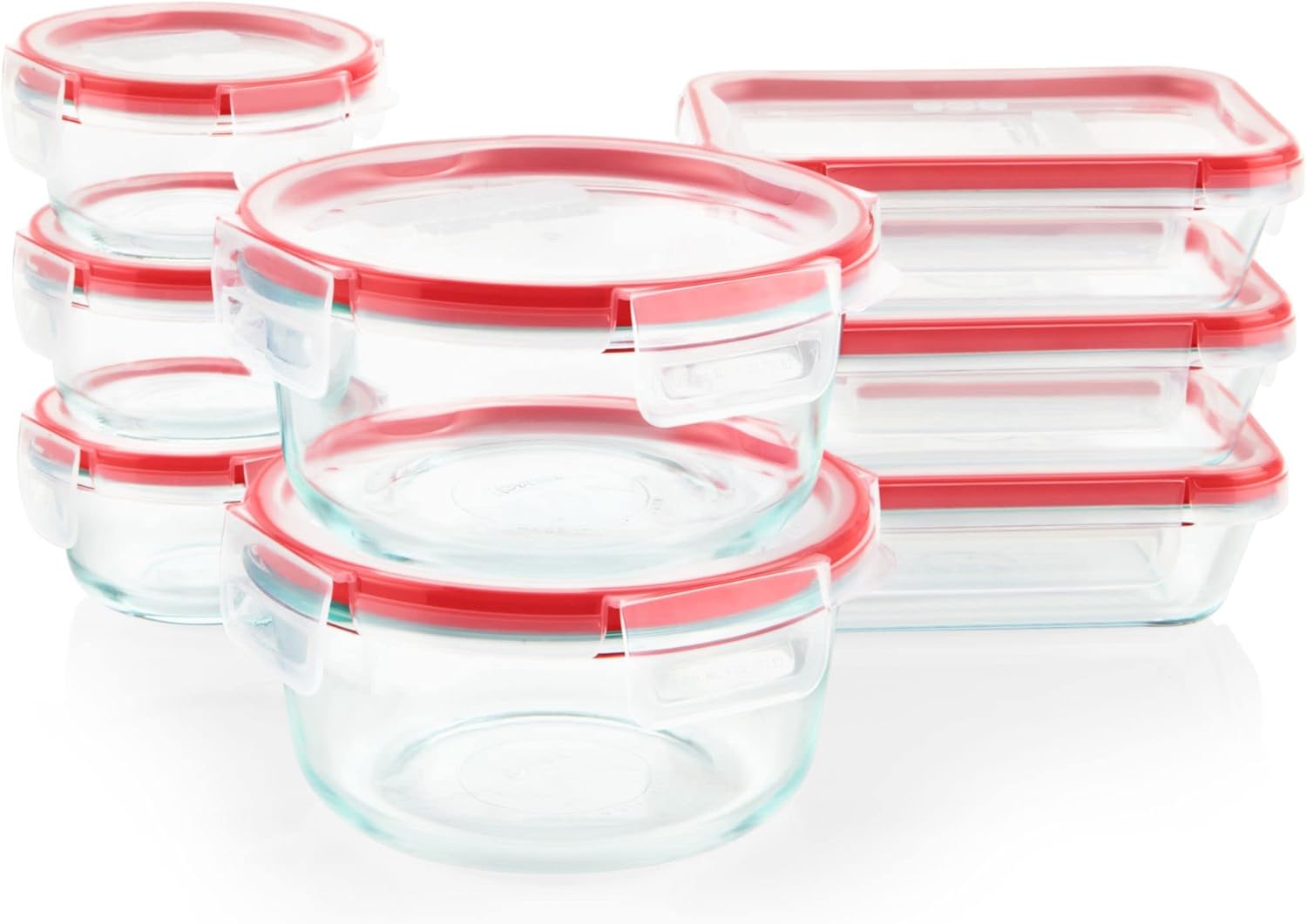 Amazon.com: Pyrex® Freshlock™ 16-piece Glass Storage Set