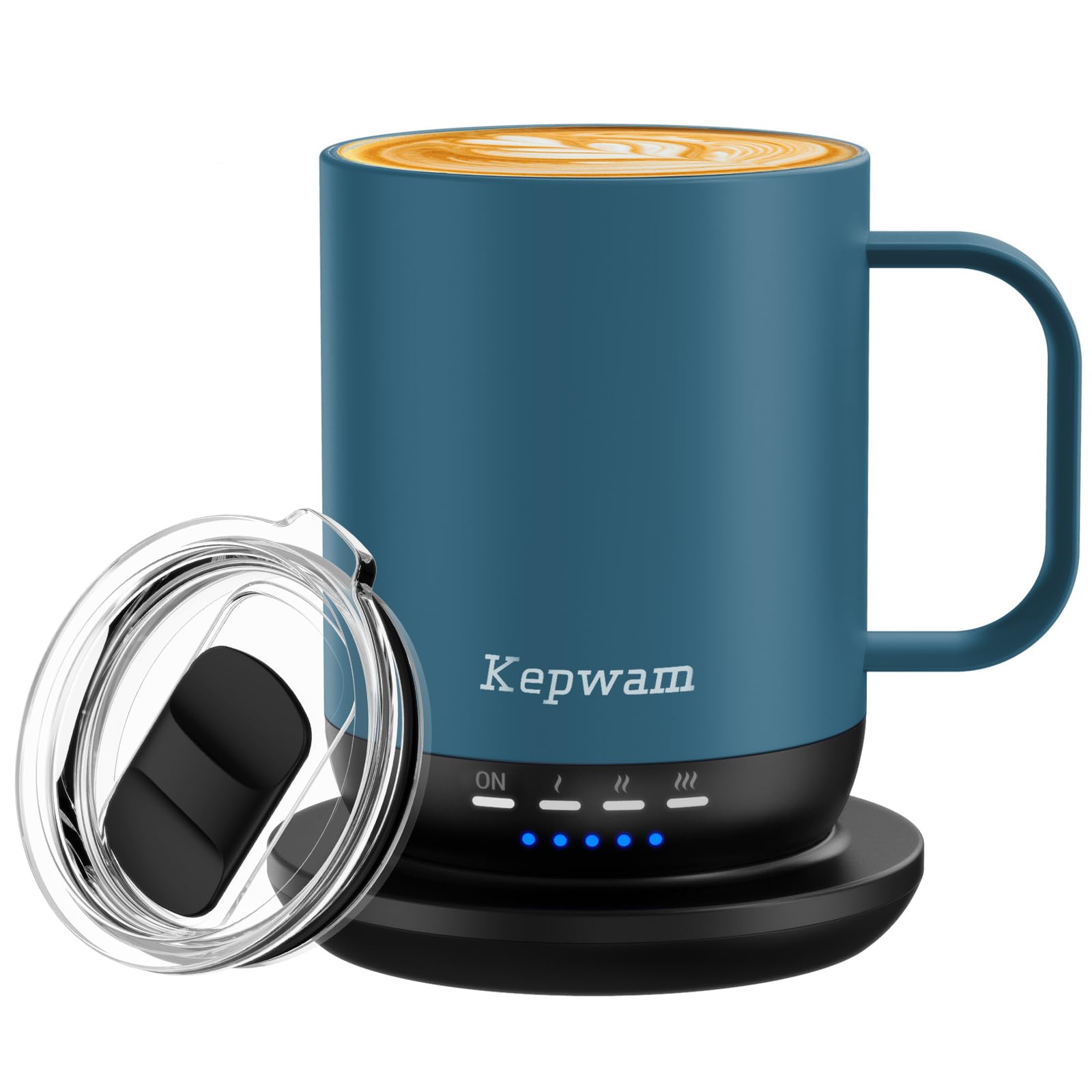 Amazon.com: Kepwam Self Heating Coffee Mug 14oz, Smart Temperature ...