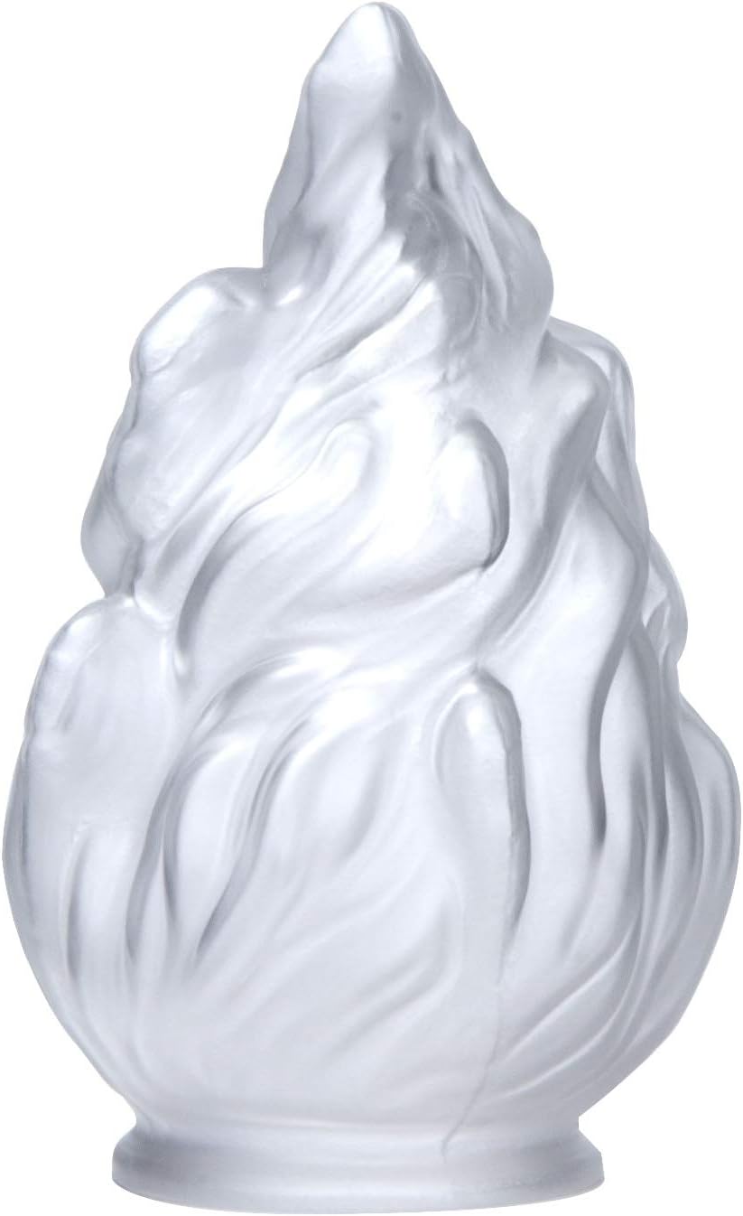Fluted Etched Crystal Shade - 3 1/4" Fitter - Light Fixture Replacement ...