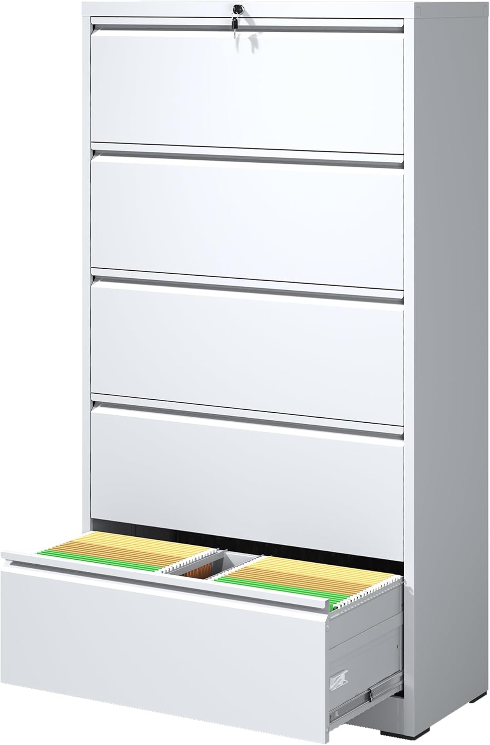 Amazon.com: 5 Drawer Lateral File Cabinets with Lock Office Filing ...