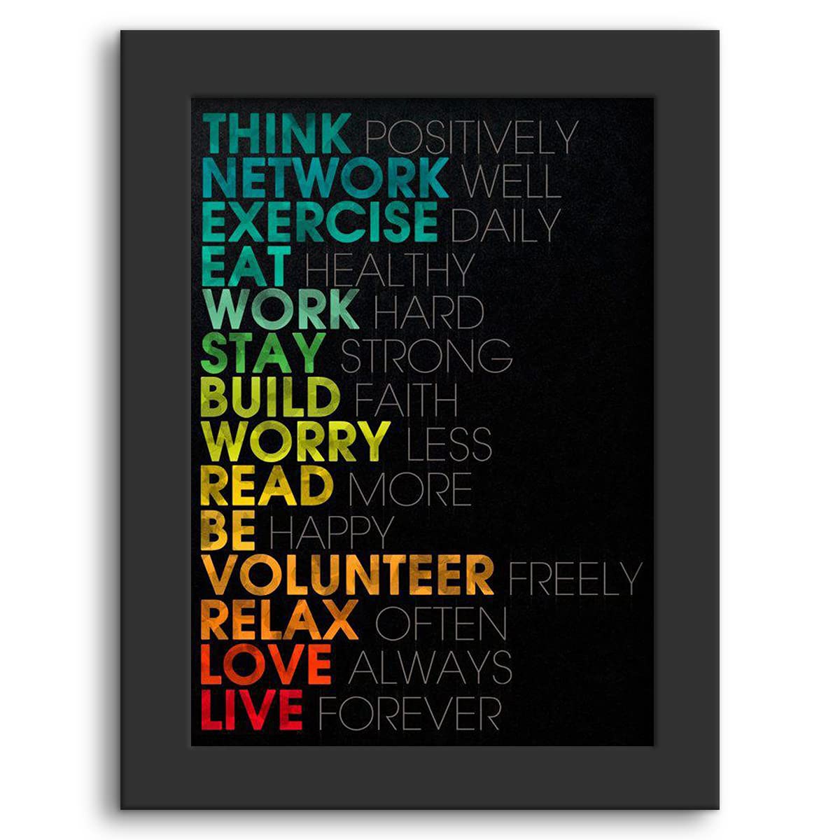 DmcreativityCraft Live Forever Poster Motivational Wall Frames ...