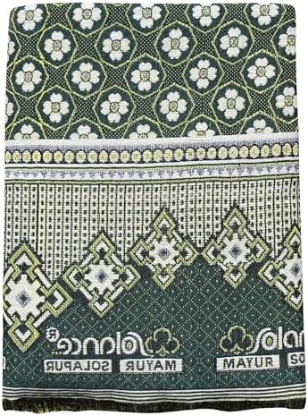 Buy Mandhania Cotton Pooja Solapuri Chaddar Single Bed Blanket ...