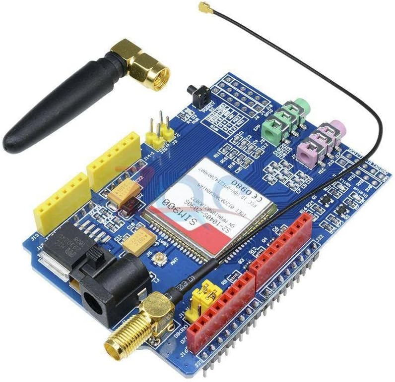 Amazon.com: EVURU SIM900 GPRS/GSM Shield Development Board Quad-Band ...