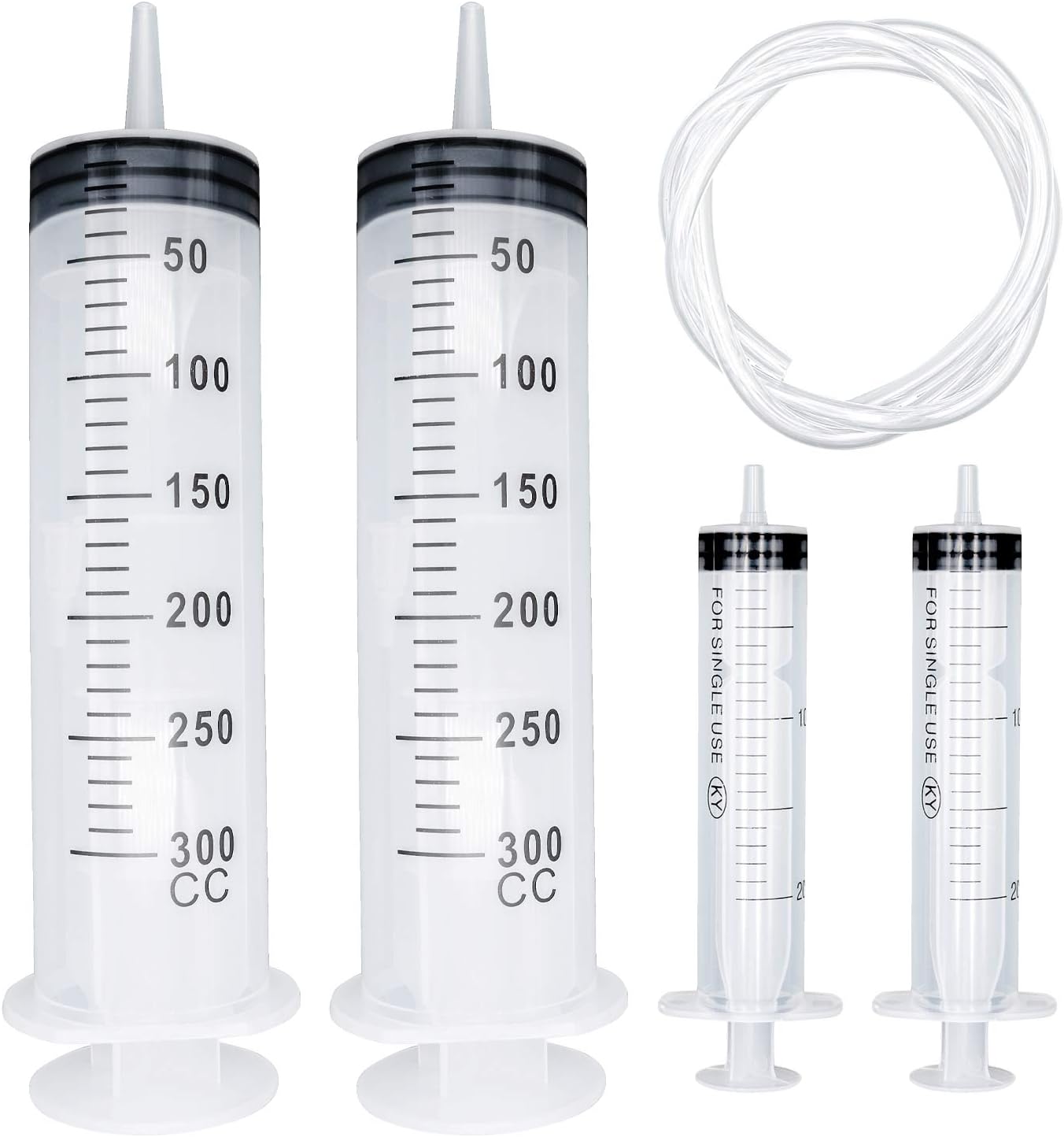 Amazon.com: S-Mechanic 2 Pack 300ML Plastic Extra Large Syringes, 2 ...