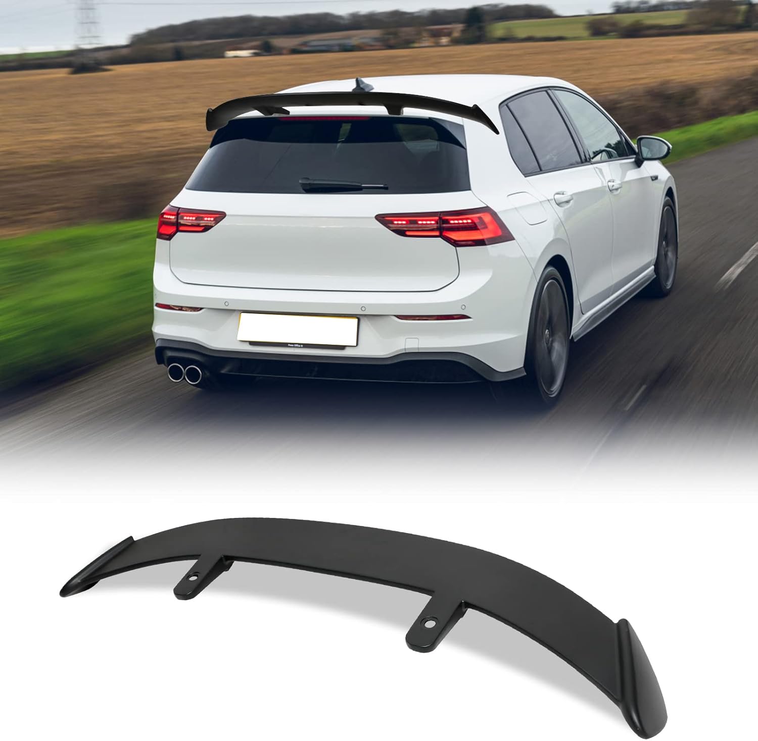 Amazon.com: RoyalParts Universal Rear Spoiler Compatible with Two ...