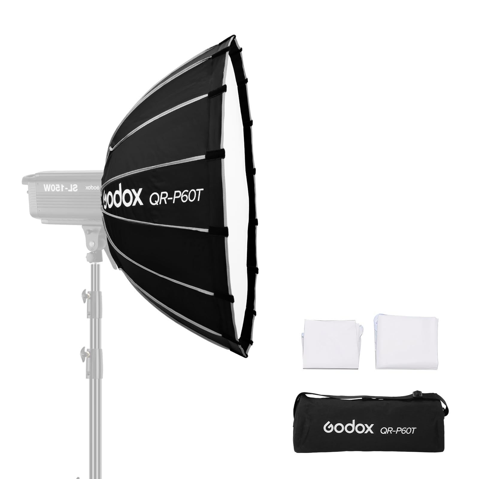 Godox Quick Release Softbox QR-P60T 23.6in 60cm Compact Bowens Mount ...