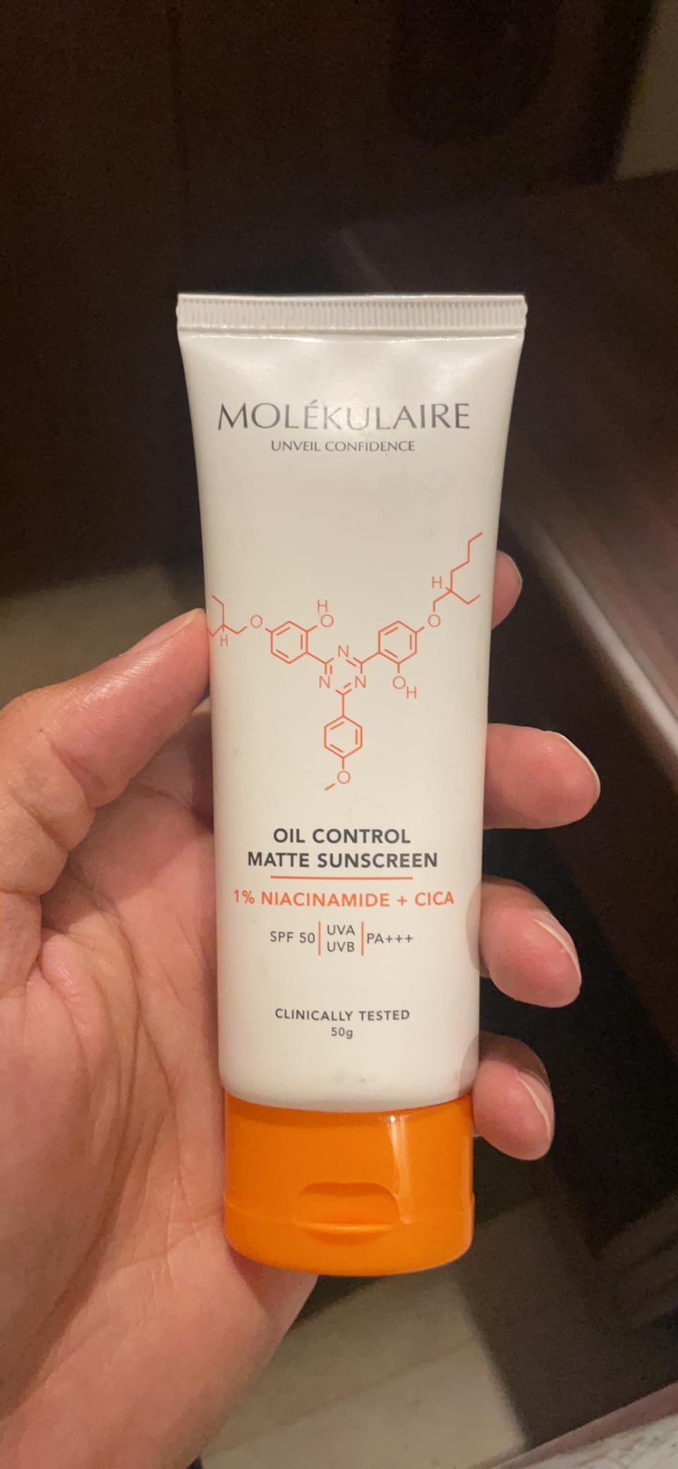 Molekulaire Curasol-M Matte Sunscreen with SPF 50 PA+++ | 1% ...