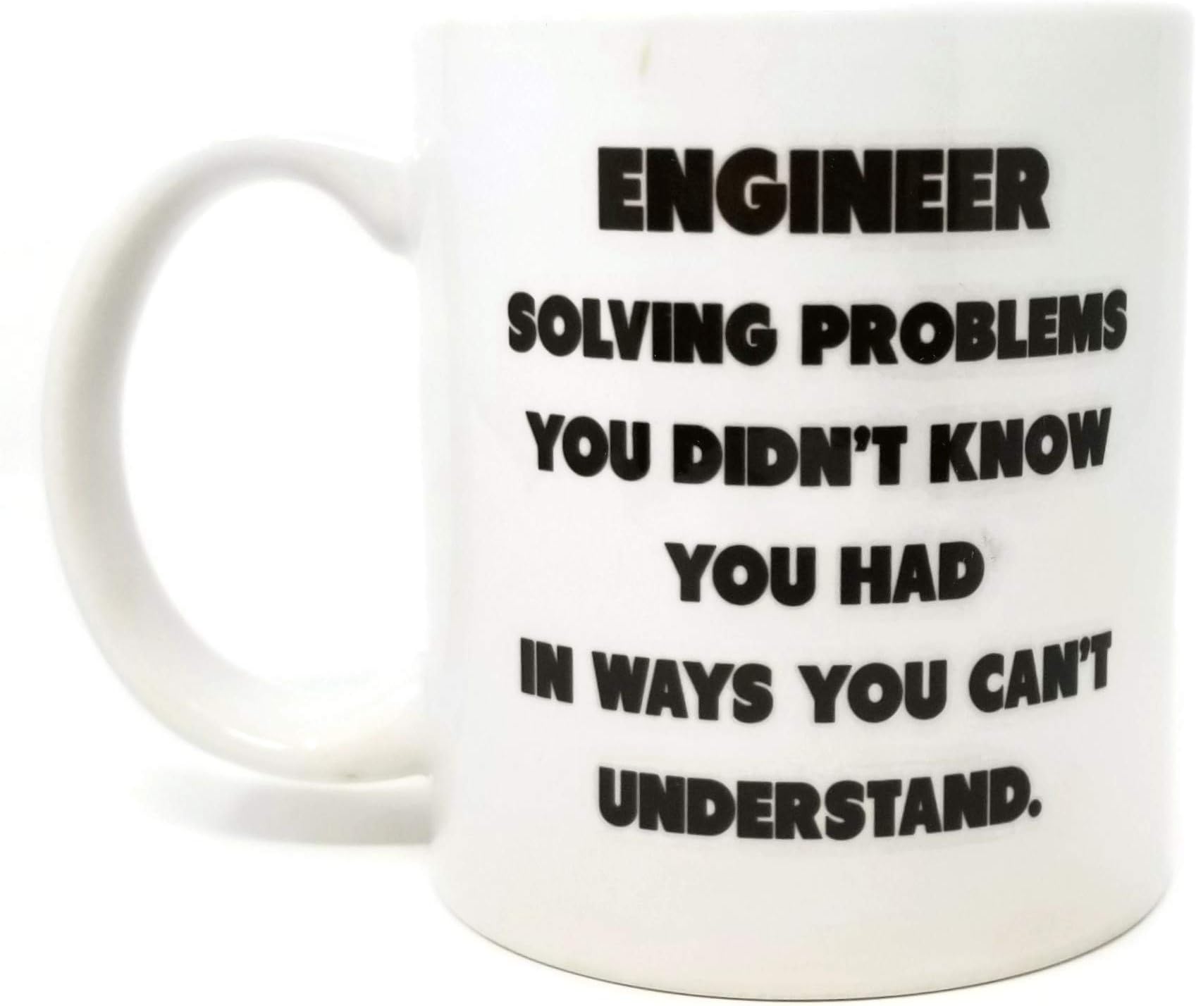 Amazon.com: Ceramic Funny Mug - Engineer. Solving problems - 11 OZ ...