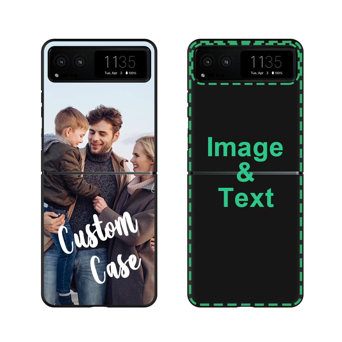 Amazon.com: WOWTIFY Custom Phone Case for Motorola Razr 2023 Personalized Photo Phone Cover ...