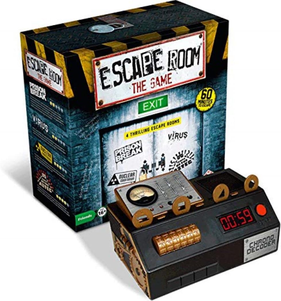 Escape Room The Game 63486- 4 Rooms Plus Chrono Decoder Strategy Game ...