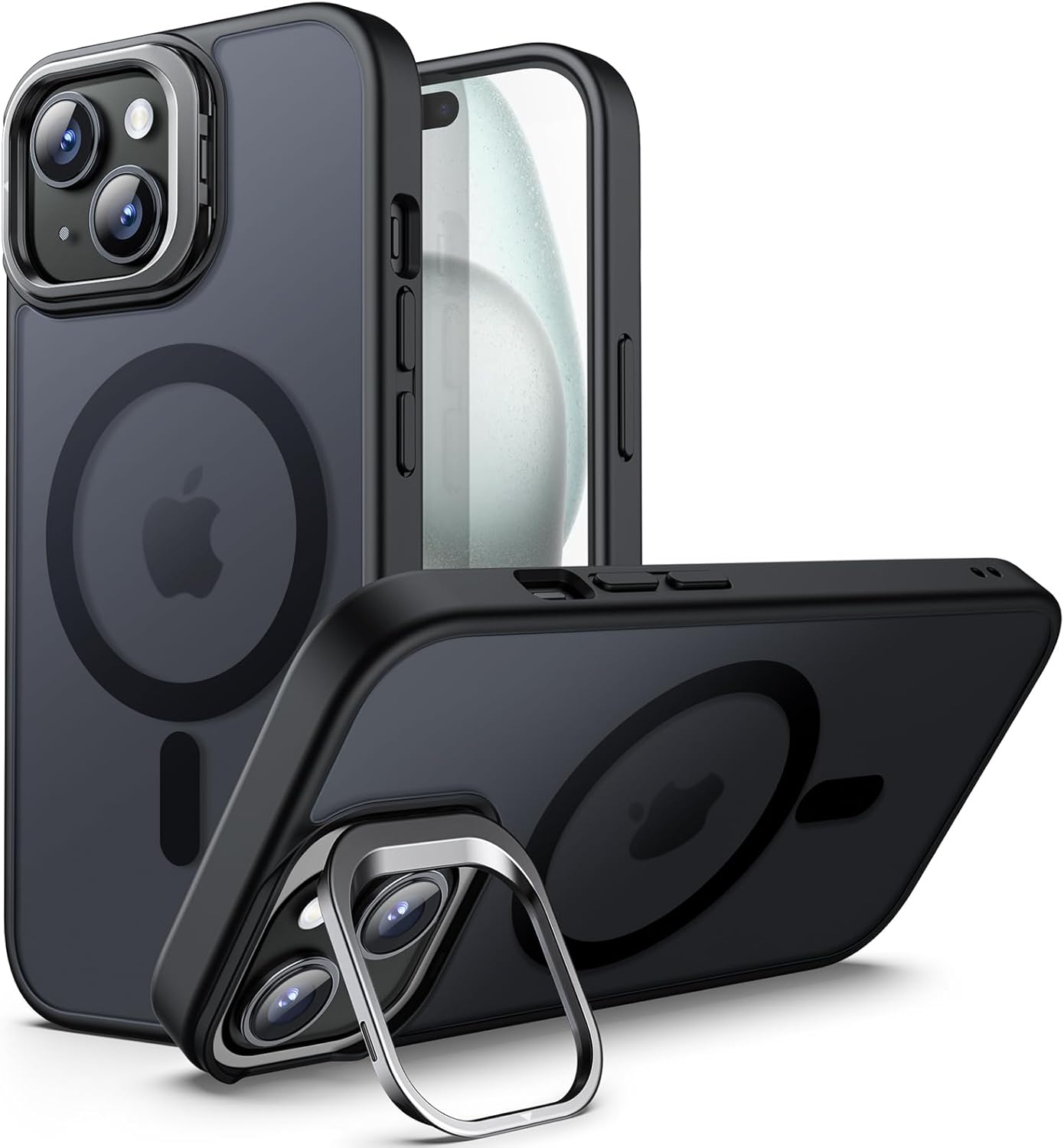 JETech Kickstand Case for iPhone 15 6.1-Inch Compatible with MagSafe ...