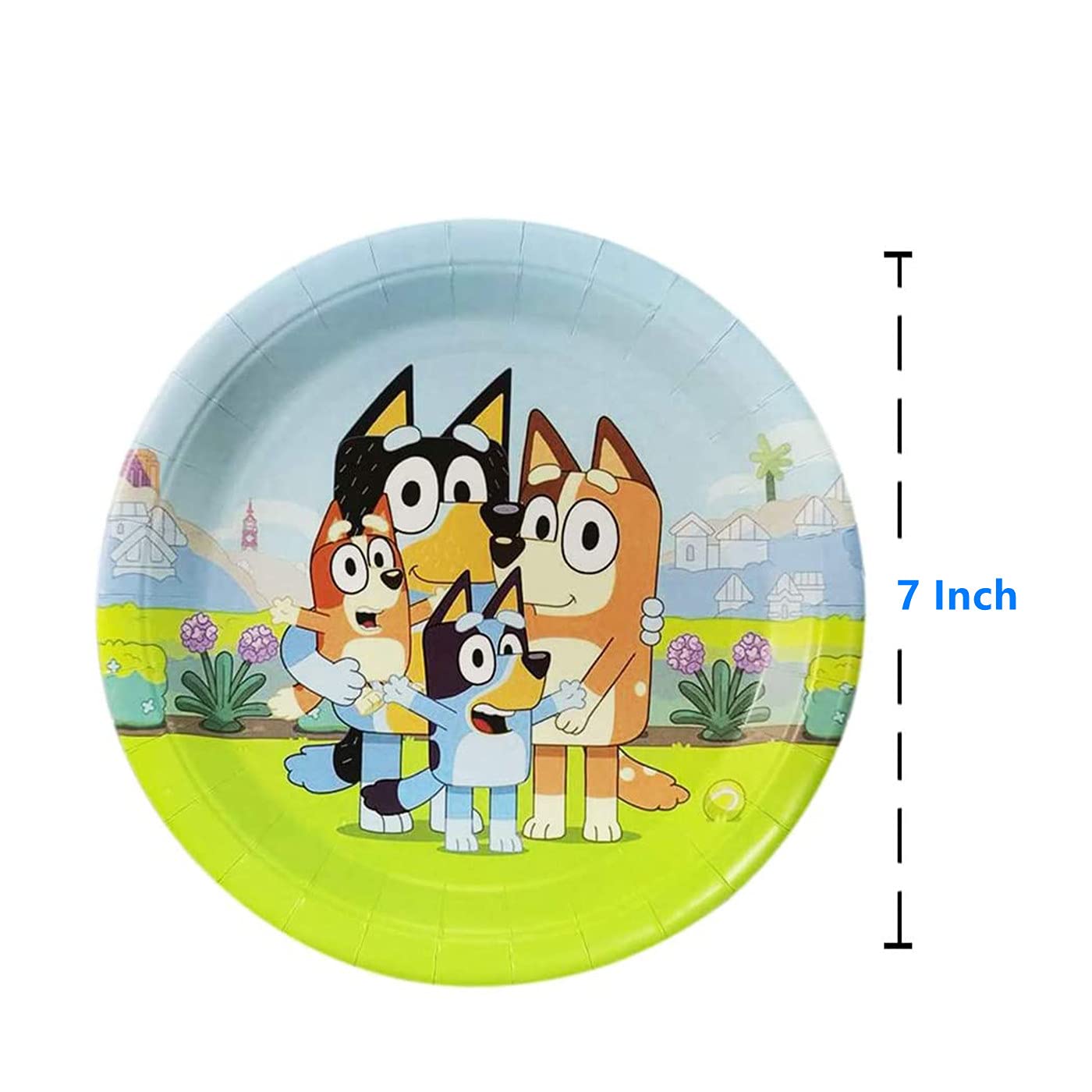 Bingo Bluey Birthday Party Supplies Pack Includes 20 Plates and 20 ...