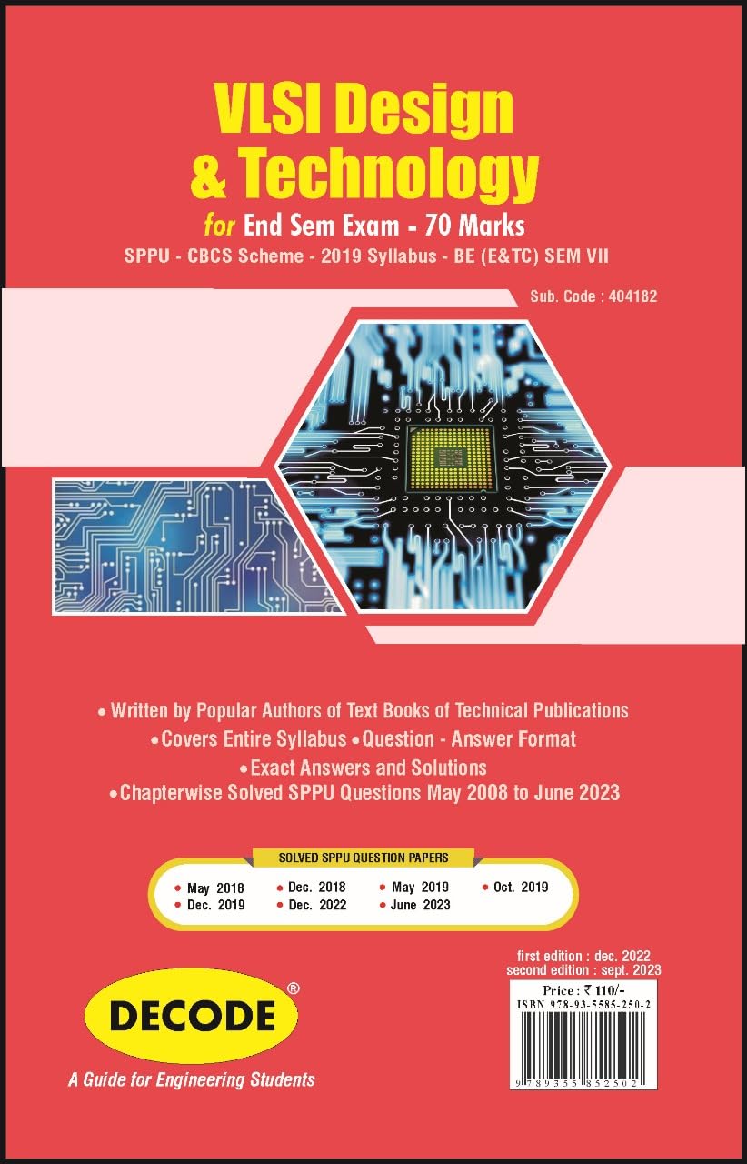 Amazon.in: Buy VLSI Design and Technology for SPPU 19 Course (BE - SEM ...