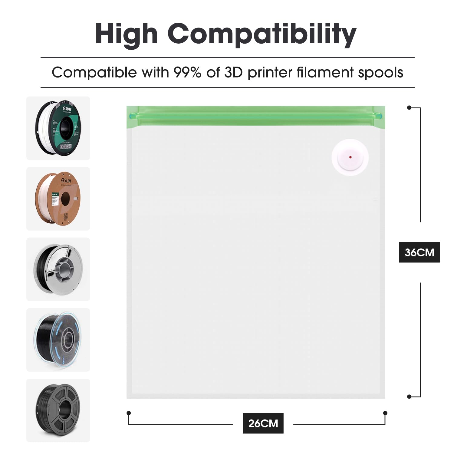 Snapklik.com : 3D Printing Filament Vacuum Storage Bag, Spool Storage ...