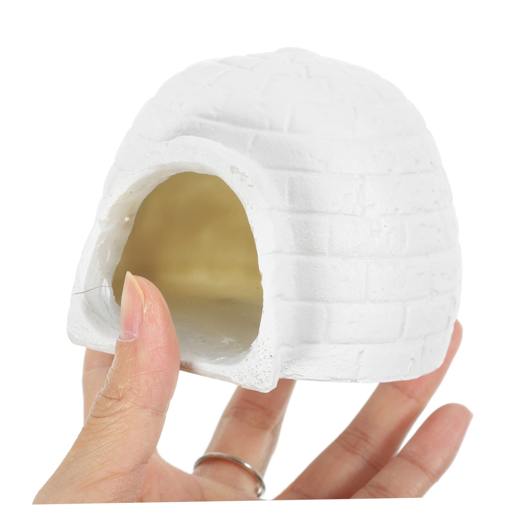 CIYODO Simulation Igloo Toddler Toy Home Decorations Fox Toys Resin Ice ...