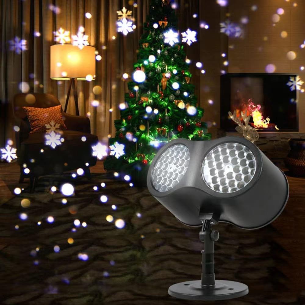 Christmas Snowfall Projector,Indoor Dynamic Snowfall Projector Lights ...