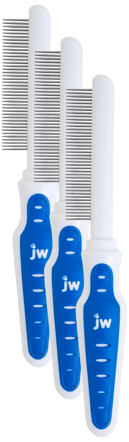 Amazon.com : JW Pet GripSoft Cat Comb - Medium & Long Haired Cat Brush ...