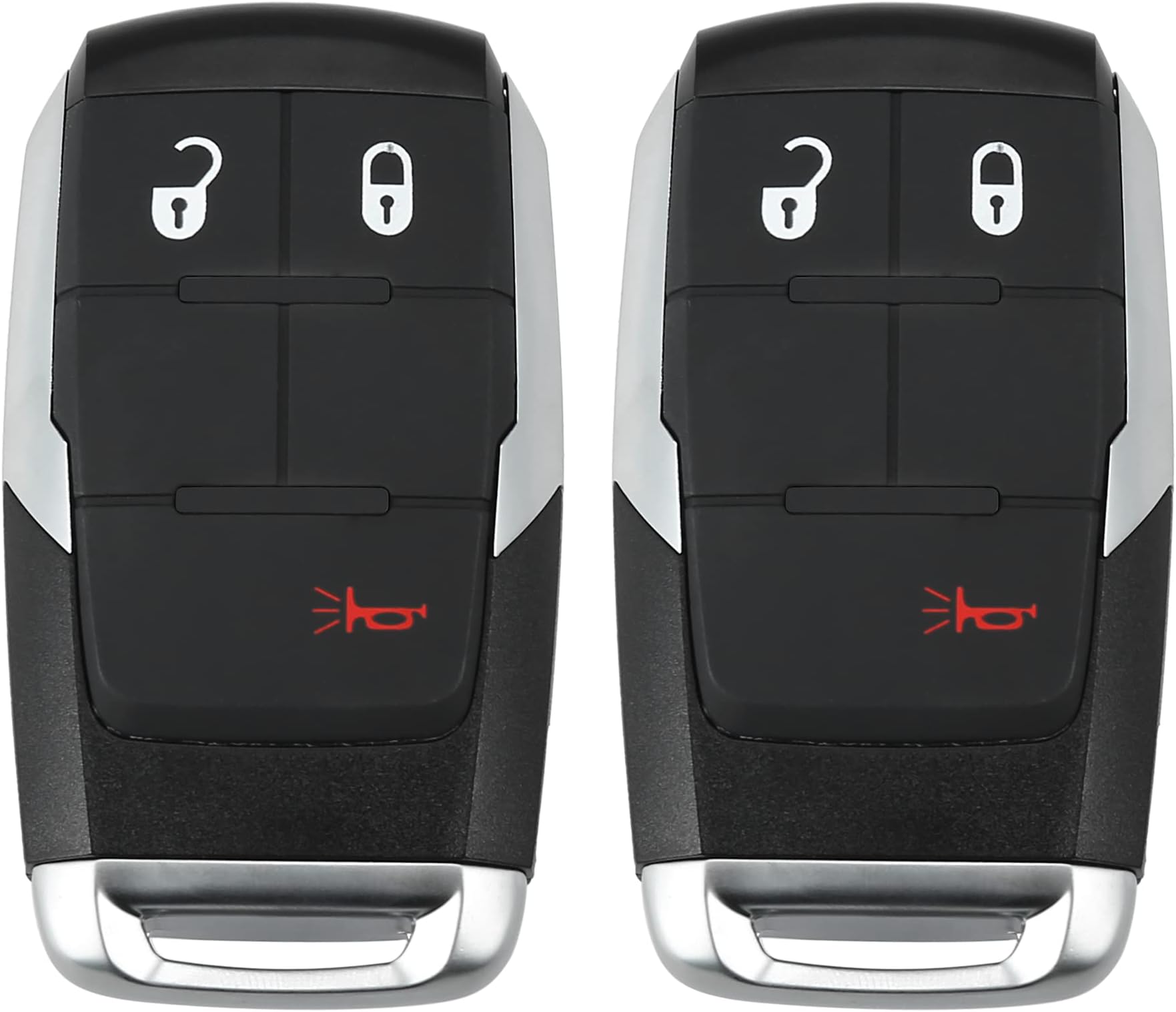 Amazon.com: X AUTOHAUX 2pcs 433Mhz Replacement Keyless Entry Remote Car ...