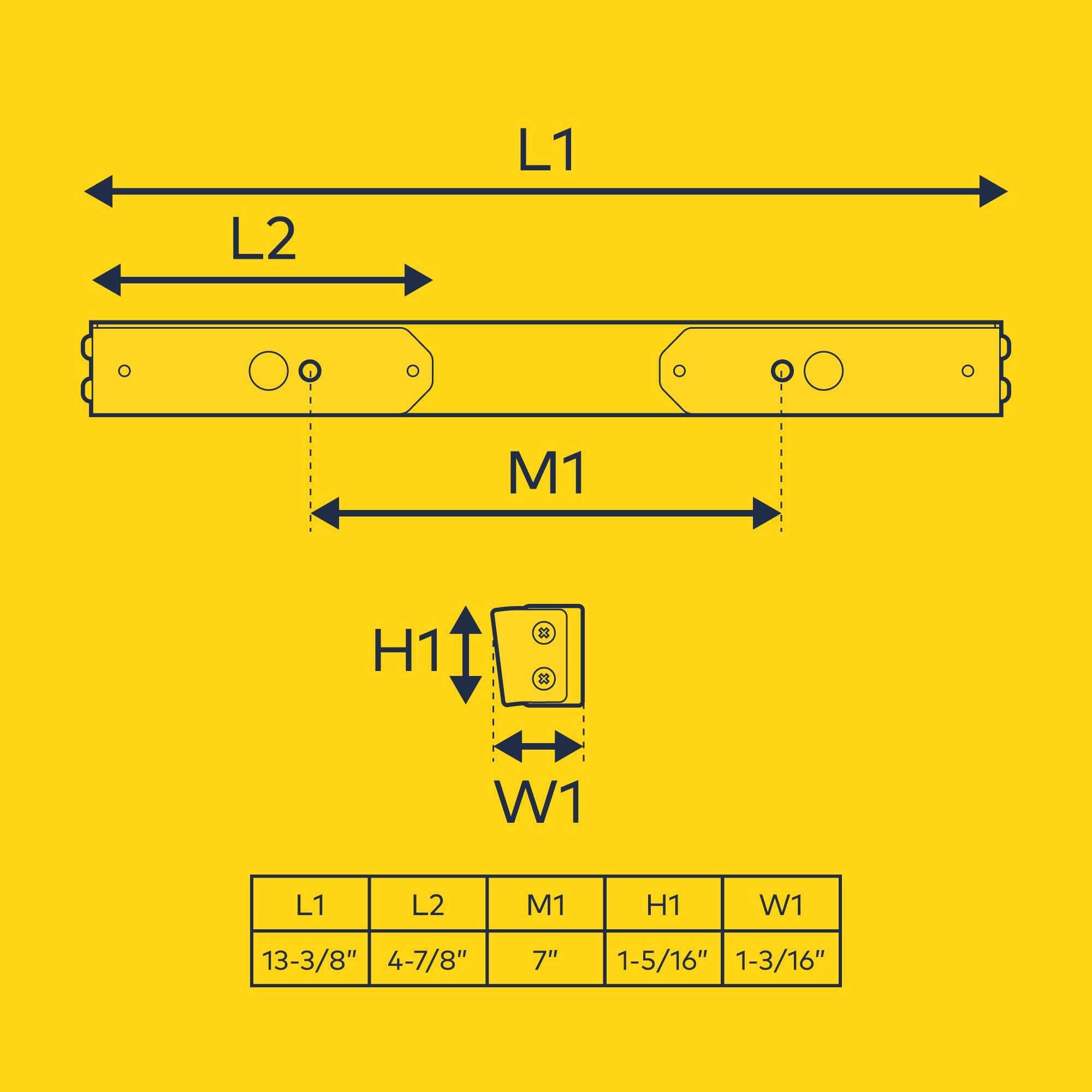 Snapklik.com : Horizontal License Plate Mounting Bracket For LAMPHUS ...