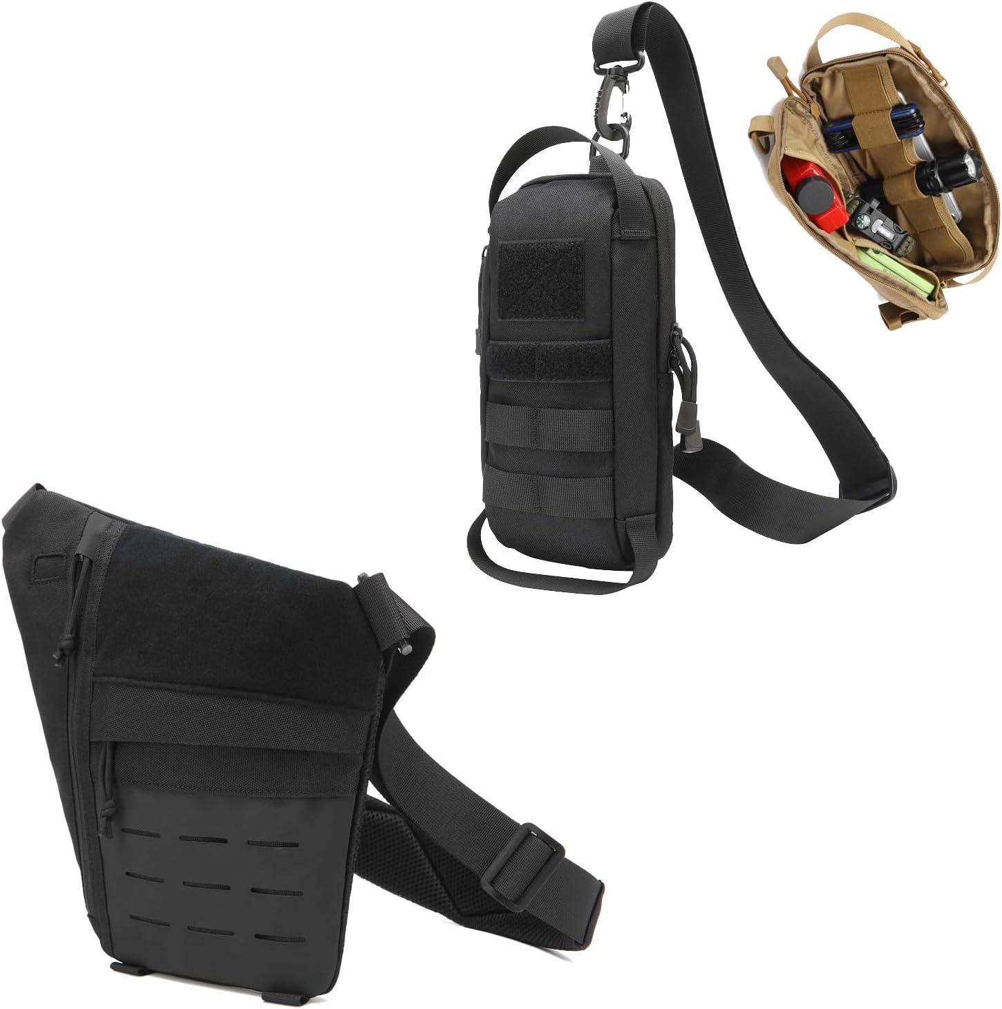 Amazon.com: Concealed Carry Crossbody Gun Bag for Men : Clothing, Shoes ...