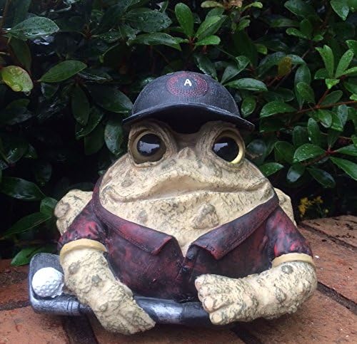 Amazon.com : Homestyles Toad Hollow #94064 Figurine Golfer with Golf ...