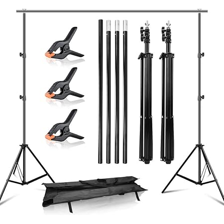 Amazon.com : SLOW DOLPHIN Photo Video Studio 10Ft Adjustable Backdrop ...