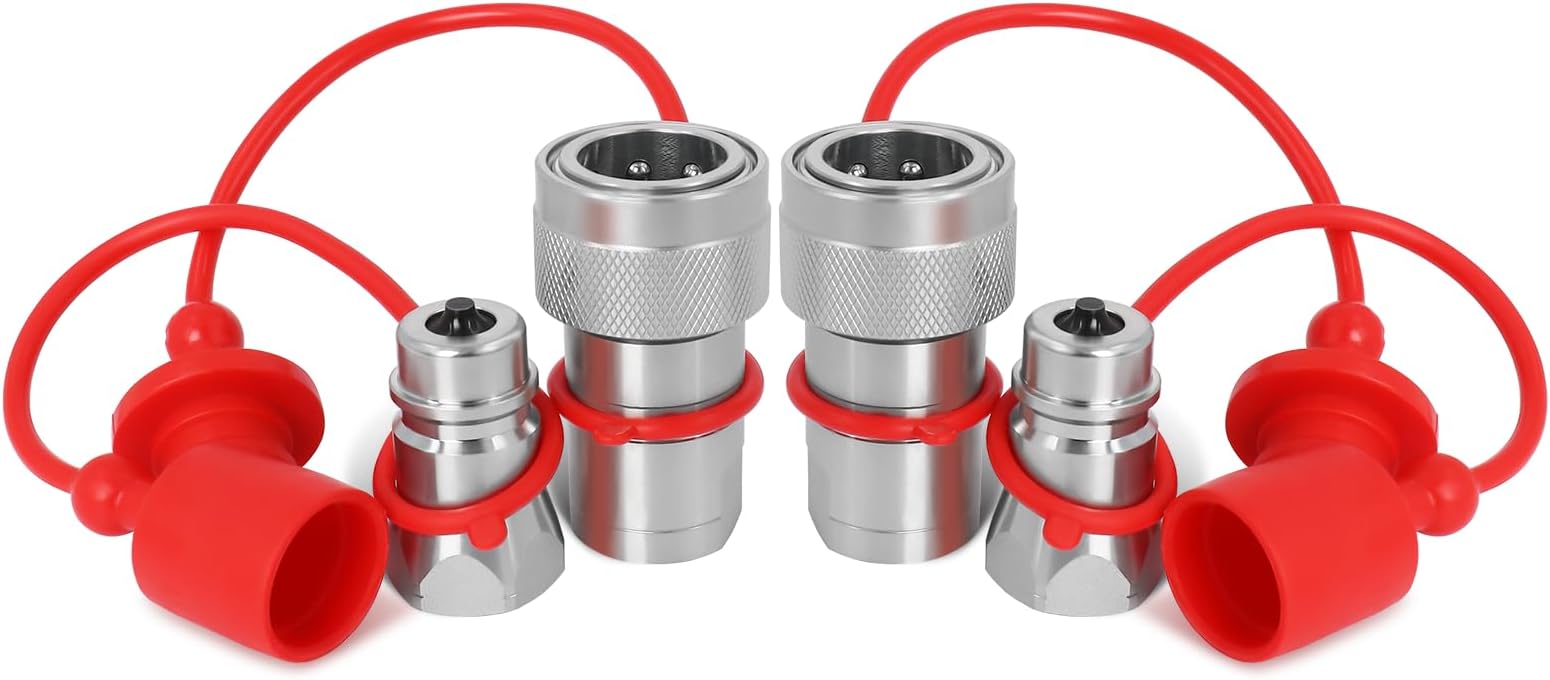 Amazon.com: Summit Hydraulics 1/2" Ag ISO 5675 Hydraulic Quick Connect ...