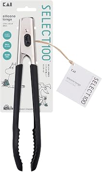 Amazon｜貝印 KAI シリコーン トング 24cm ムーミン ロック機能付き 食洗機対応 お手入れ簡単 ブラック ムーミン× ...