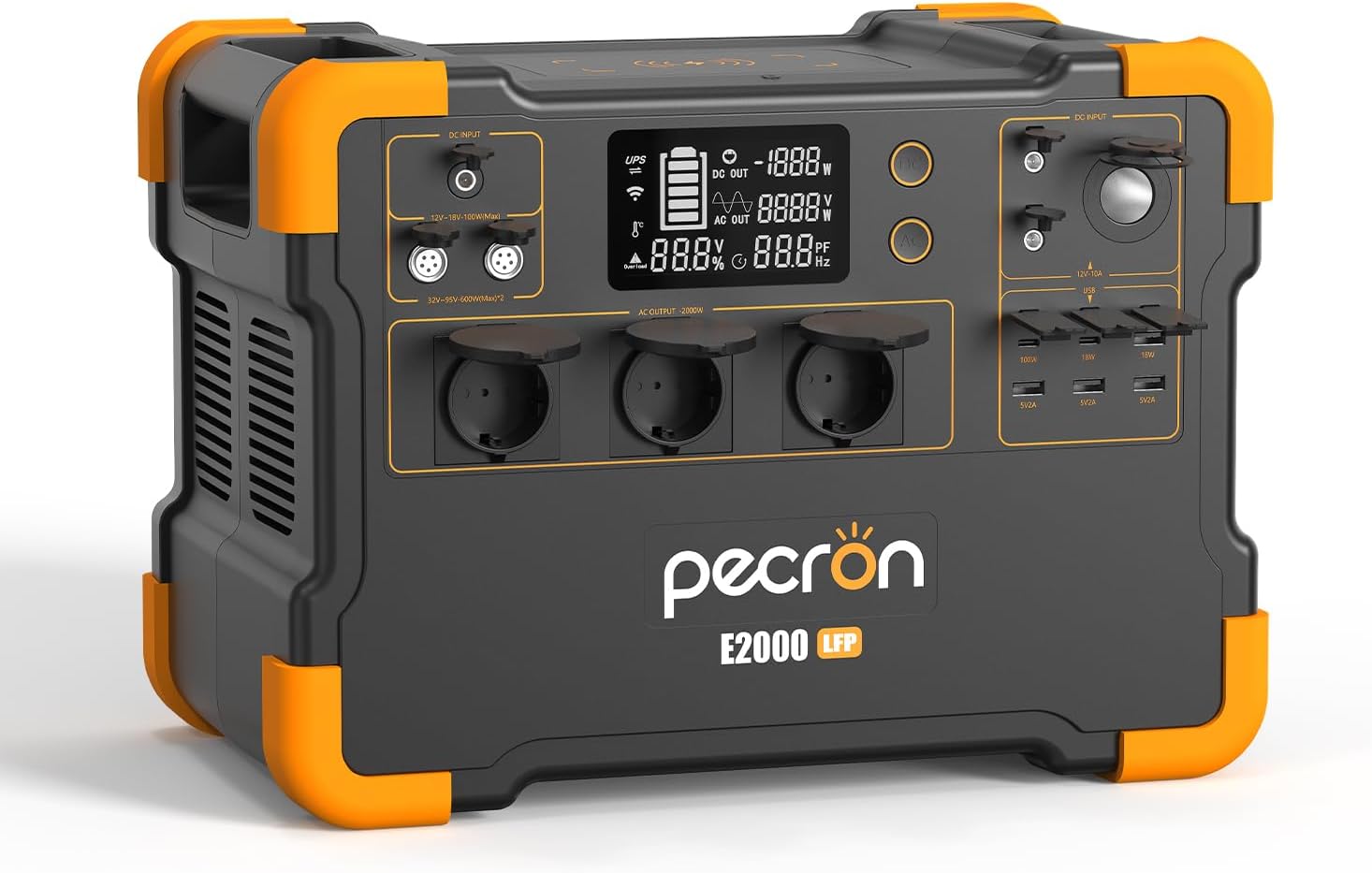 Tragbare Powerstation 600W, SANFOU 576Wh Generatoren Lithium Akku, 230V ...