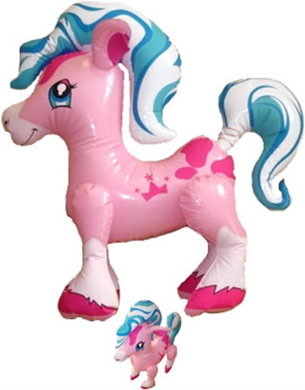 Amazon.com: Pink Inflatable Pony Horse Stallion Party Decoration : Toys ...