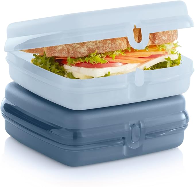 Tupperware Sandwich Keeper 2-Container Set, Dishwasher Safe and BPA ...