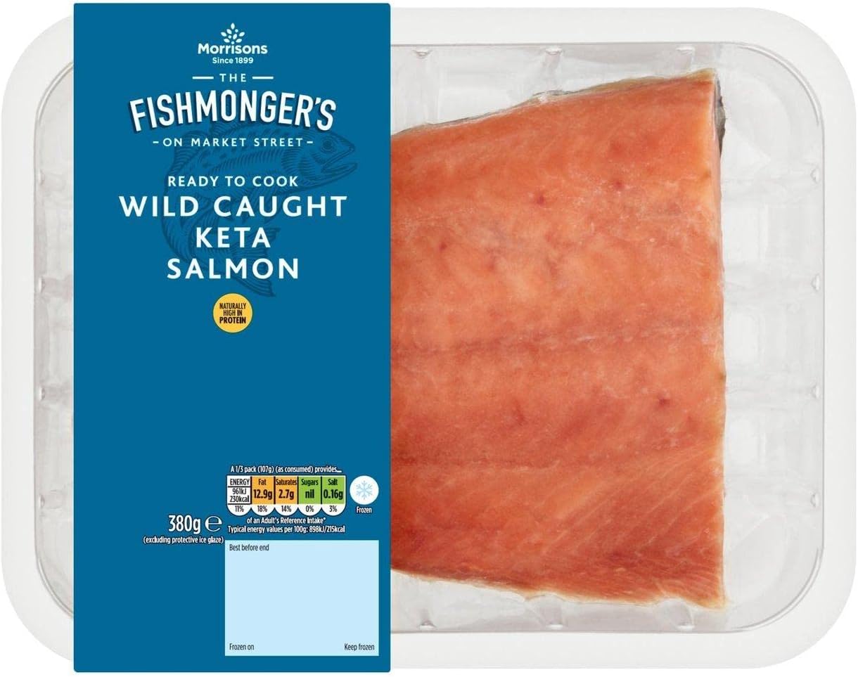 Morrisons Wild Salmon Fillet, 380g (Frozen) : Amazon.co.uk: Grocery