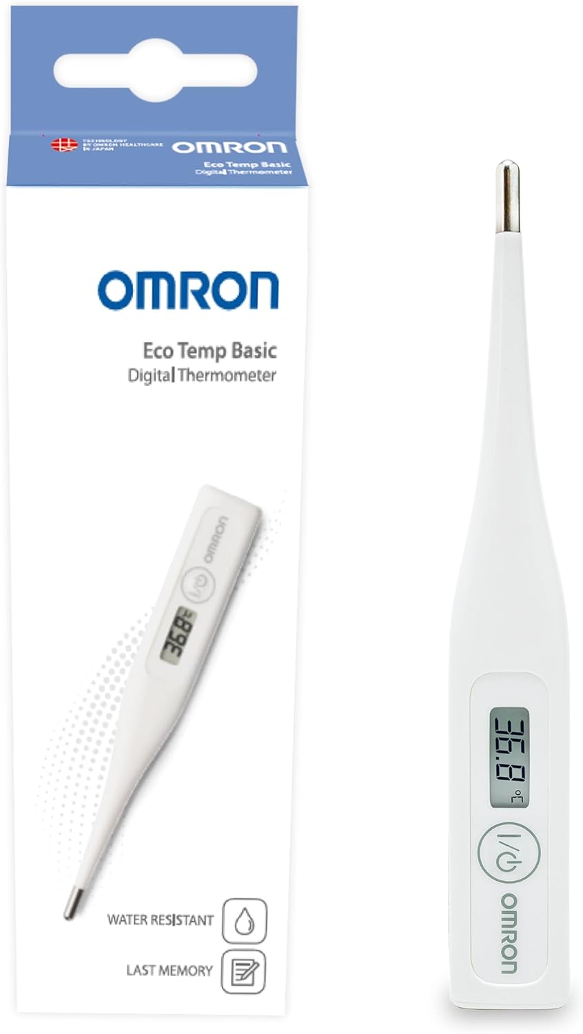 OMRON Termómetro digital Eco Temp Basic MC-246-E4 con alarma auditiva ...