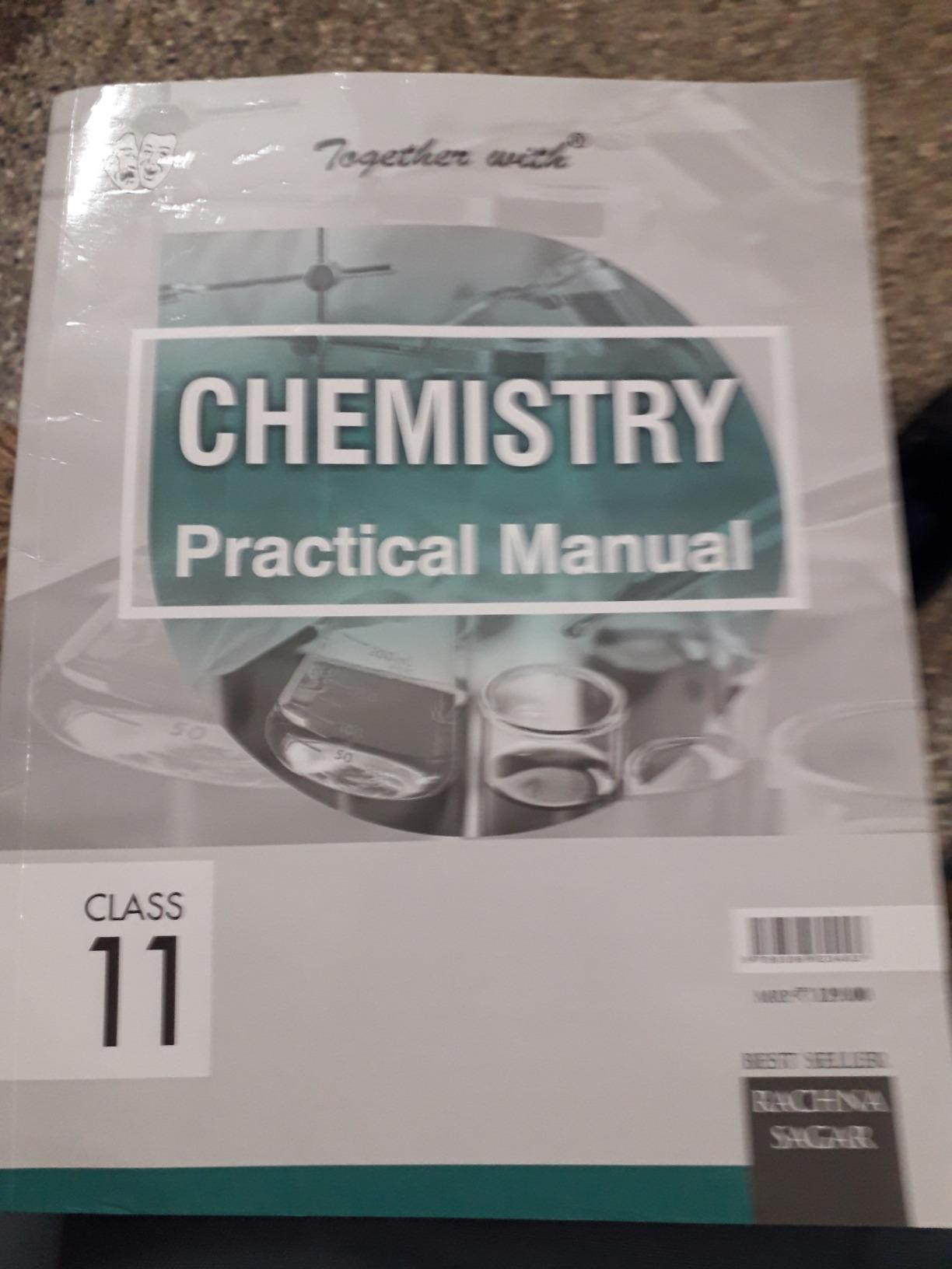 Together With Chemistry Practical Manual for Class 11 : Rachna Sagar ...