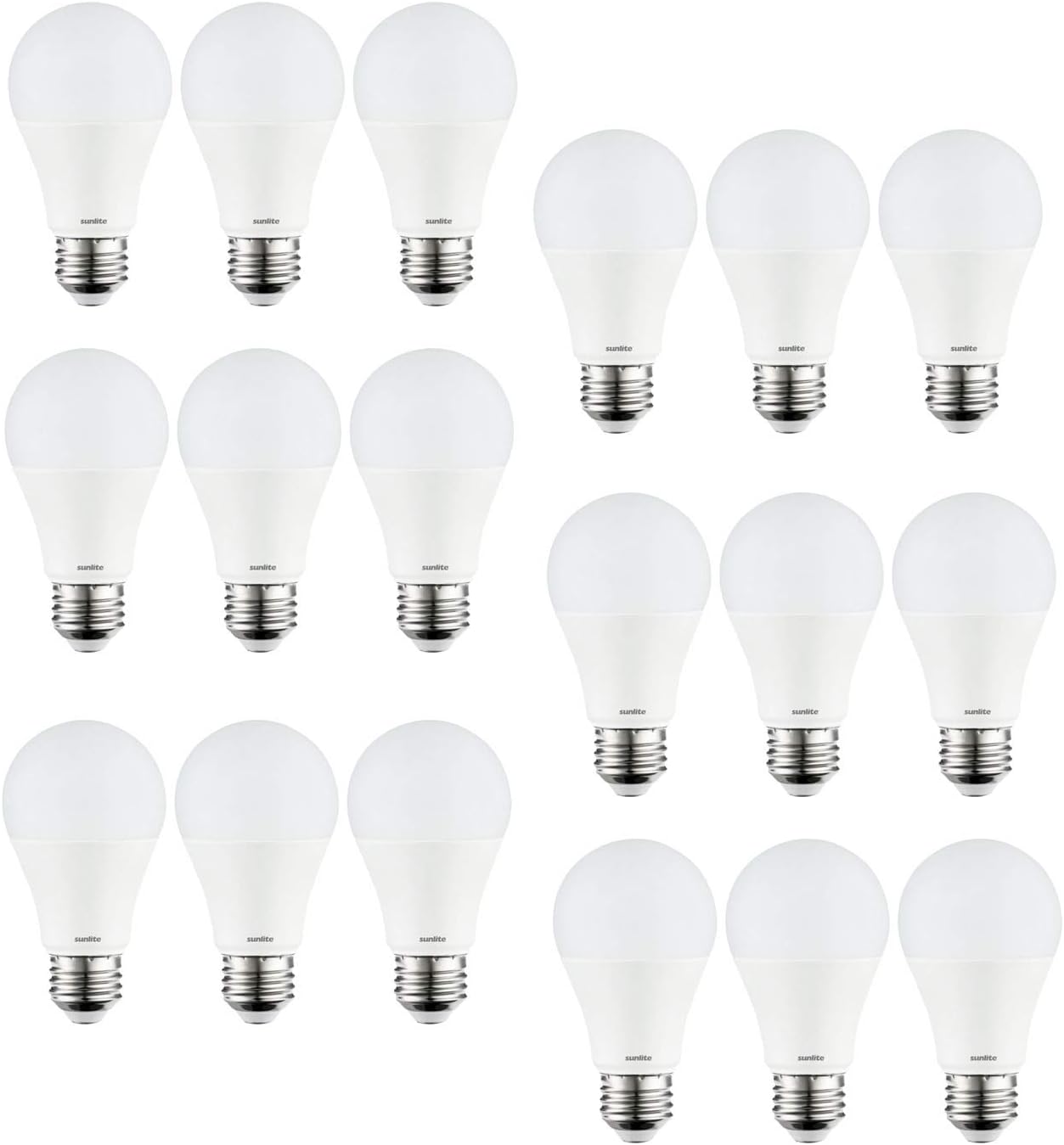 Sunlite 41784 LED A19 Super Bright Light Bulb, Dimmable 14 Watt (100W ...