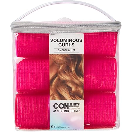 Amazon.com : Self Grip Hair Rollers Curlers 24 Pcs Set with 12Pcs ...