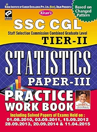 Buy SSC Cgl Tier-II Statistics Paper-III Practice Work Book -English ...