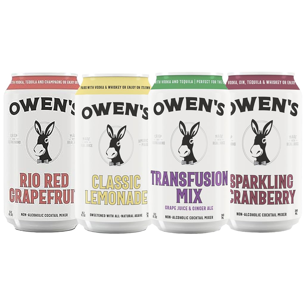 Amazon.com : Owen’s Craft Mixers | 4 Pack Rio Red Grapefruit & Classic ...