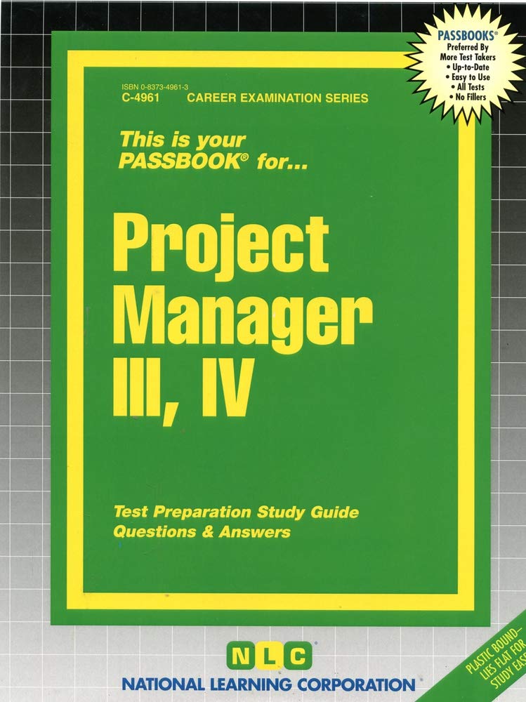 Project Manager III, IV : National Learning Corporation: Amazon.in: Books