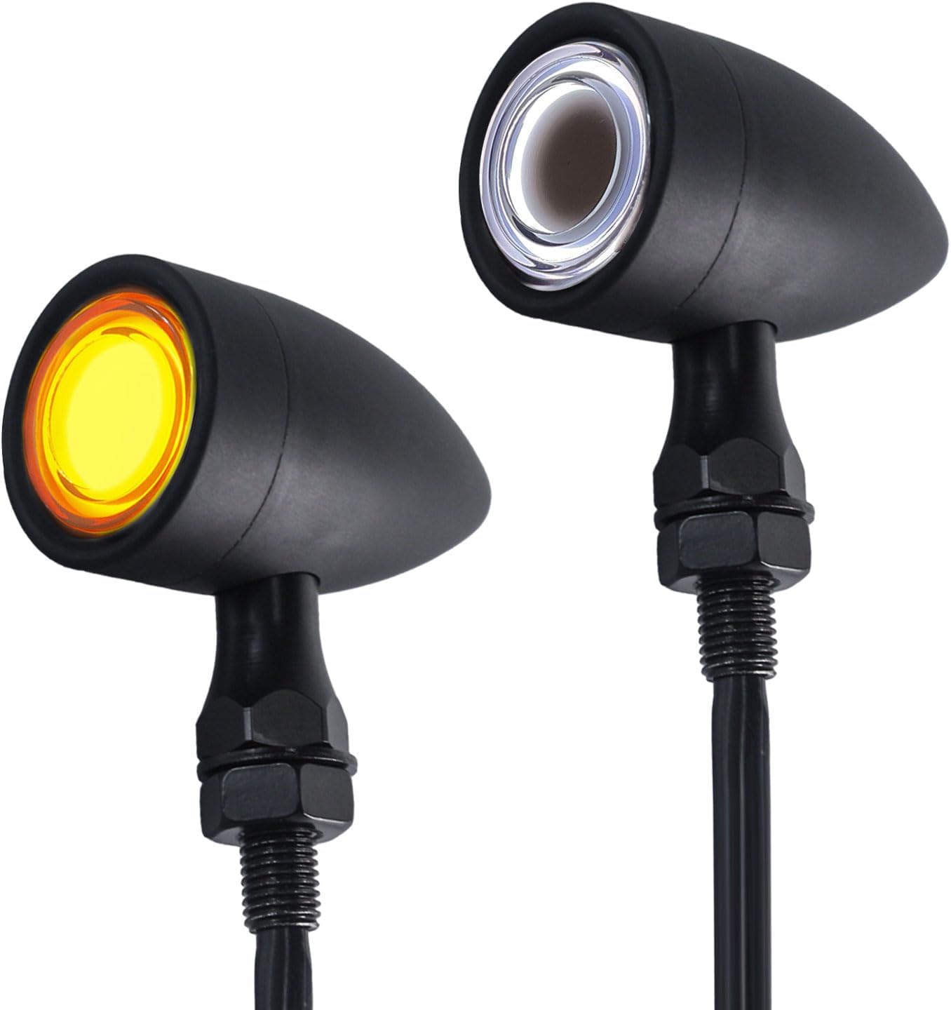 Amazon.com: BOSYCY Motorcycle Bullet Turn Signals LED Front Lights 2 ...