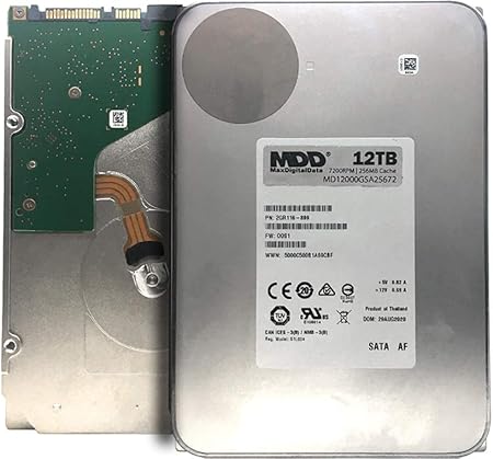 Amazon.com: MaxDigitalData (MD12000GSA25672) 12TB 7200RPM SATA 6Gb/s ...