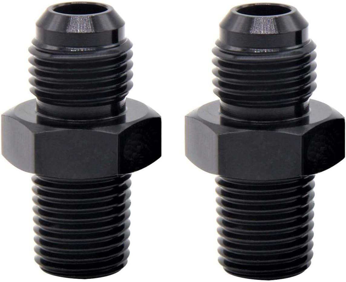 Amazon.com: YSIL 10AN Male Flare to 1/2" NPT 2PCS Hose Pipe Fitting ...