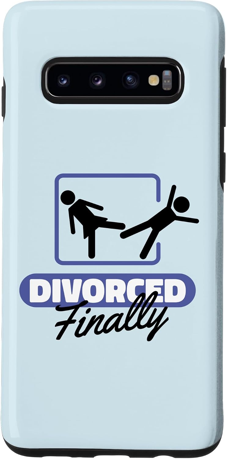 Amazon.com: Galaxy S10 DIVORCED FINALLY! Funny Divorce Stick Figure ...